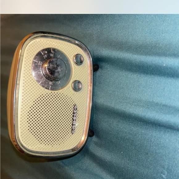 Portable Audio & Video | Retro Cream And Silver Radio | Poshmark